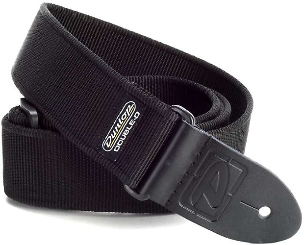 Dunlop Strap Double D Solid Black Extra Long DD40-09BK | Reverb