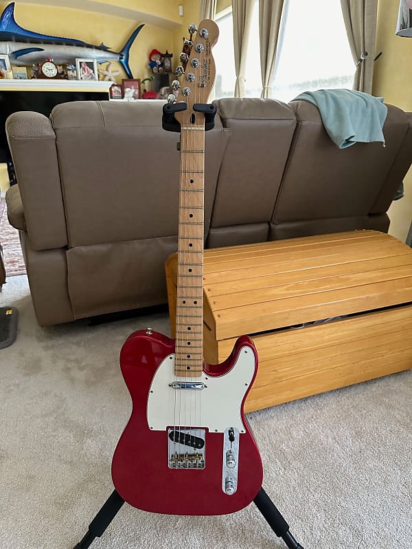 2005 Fender Telecaster with Custom Shop pickups - Chrome Red | Reverb