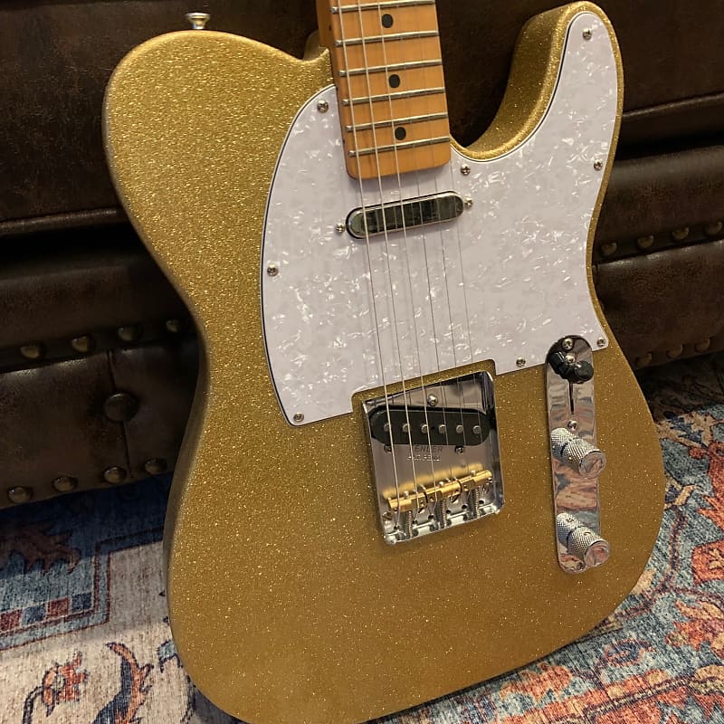 Fender Telecaster Gold Sparkle Nitro Custom Build | Reverb
