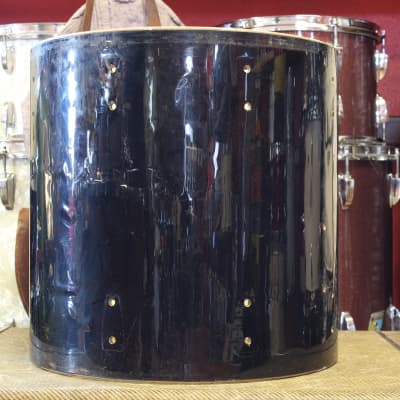 1960's Gretsch 16x16 Rewrapped Floor Tom Shell in Black | Reverb