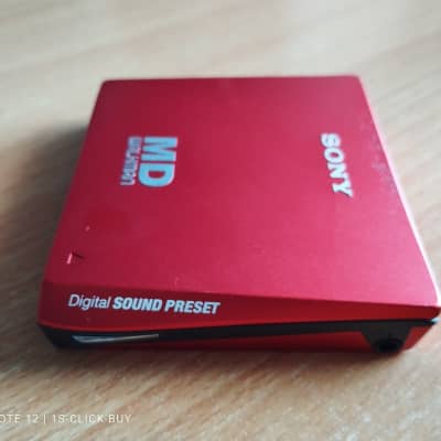 Sony Walkman Portable Mini Disc Player MZ E75 Red Confirmed | Reverb