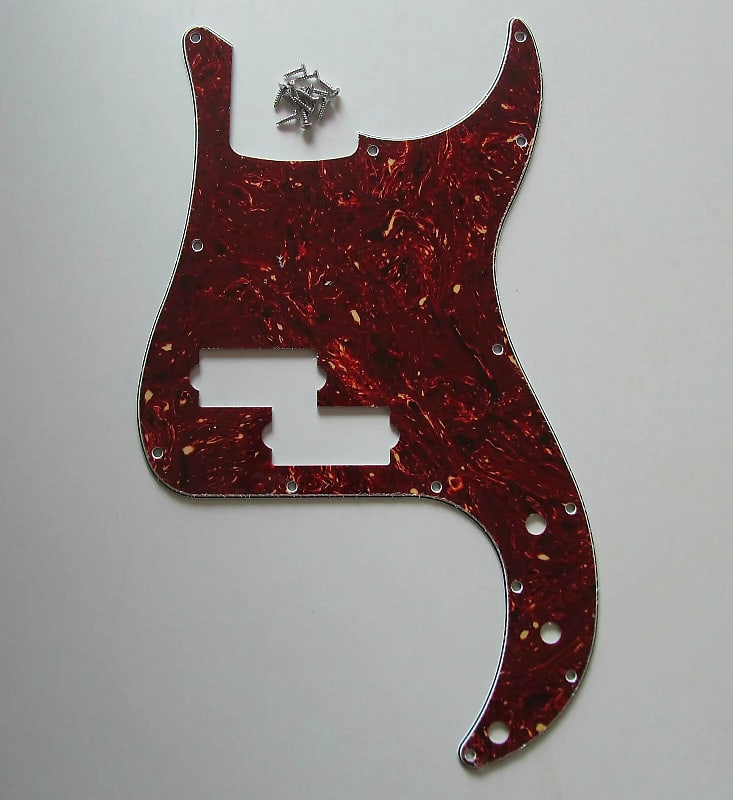 Tortoise Shell 4 String Precision Bass Style Pickguard | Reverb UK
