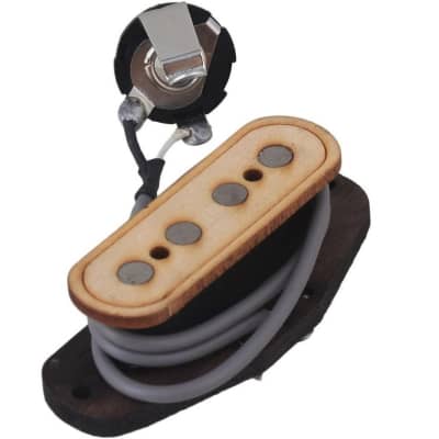 Domino Bridge with Embedded Pickup - Cigar Box Guitar | Reverb