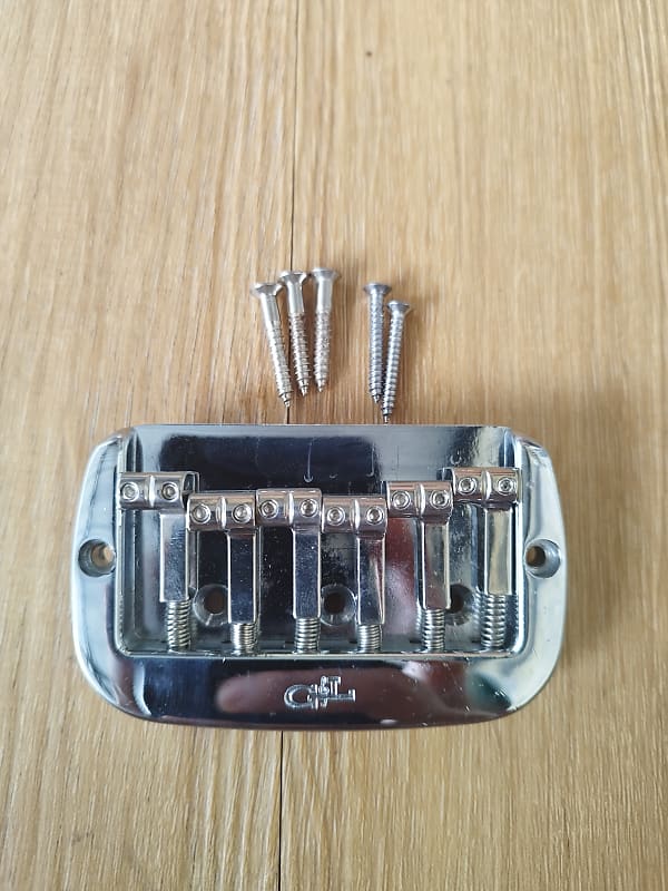 G&L Saddle Lock Fixed Bridge Chrome Guitar ASAT | Reverb