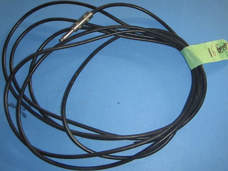 Unknown 16 foot cable (1) 2000's - Black | Reverb