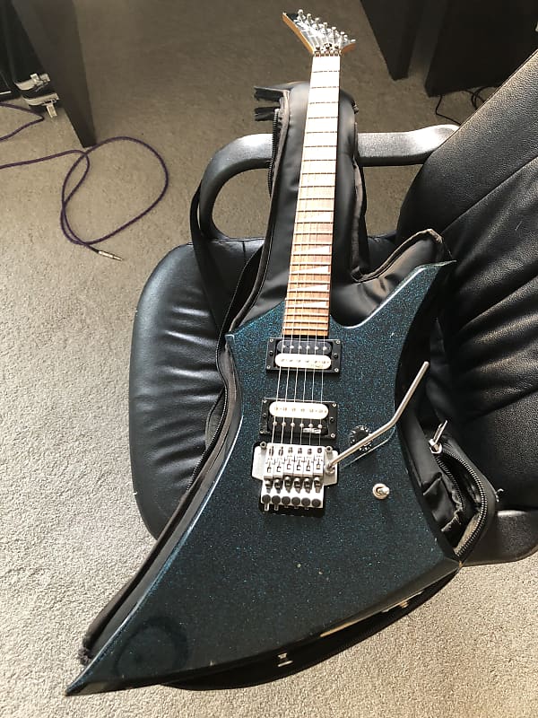 Jackson KE3 Kelly 1997 Blue Sparkle Flake Reverse | Reverb