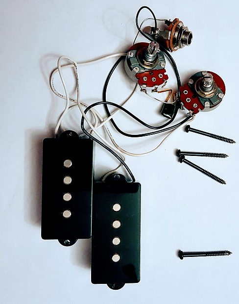 Peavey Fury P-style pickup with jack/pots 1990s Black | Reverb