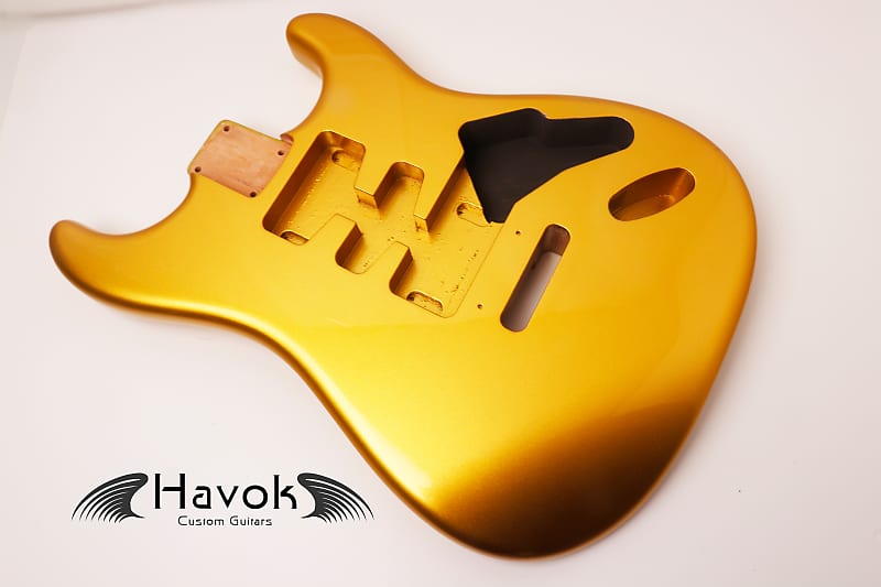 Aztec Gold Metallic 2pc Alder Strat Style Body High | Reverb Canada