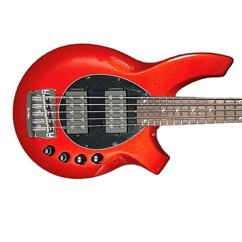 Ernie Ball Music Man Bongo 5 HH, Blood Orange / Rosewood *On | Reverb