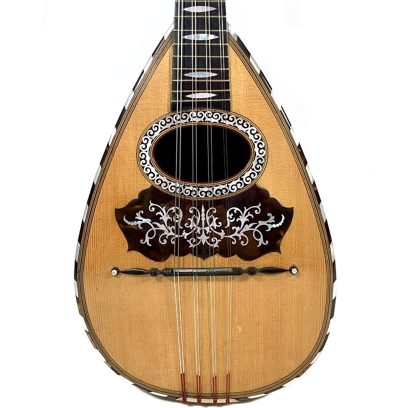 Mandolin Stridente Decorated Fluted Ribs 1900's | Reverb