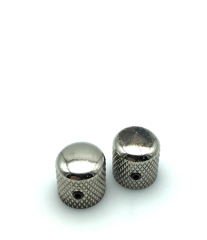 Telecaster Style Domed Knobs Smokey Chrome | Reverb