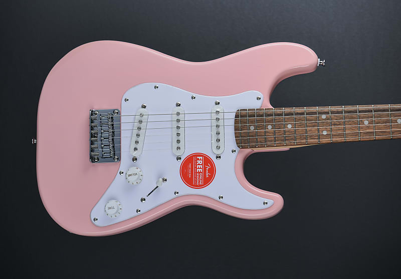 Squier Mini Strat - Shell Pink | Reverb