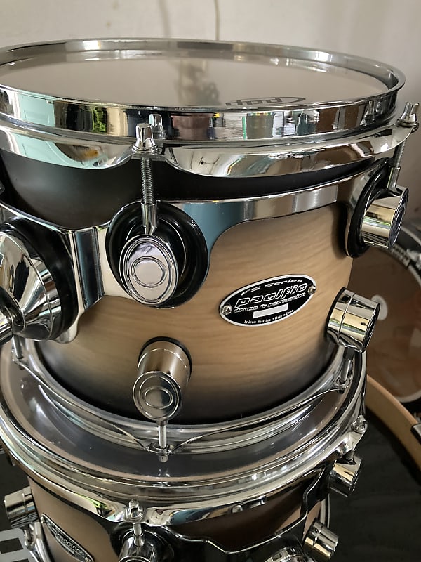 PDP FS Birch 2000s - Tobacco Fade Black To Blonde 8x10 Tom | Reverb