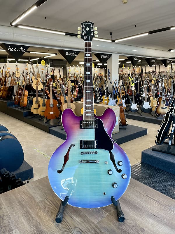 Epiphone ES-335 OCEAN BLUE + IMBALLO | Reverb