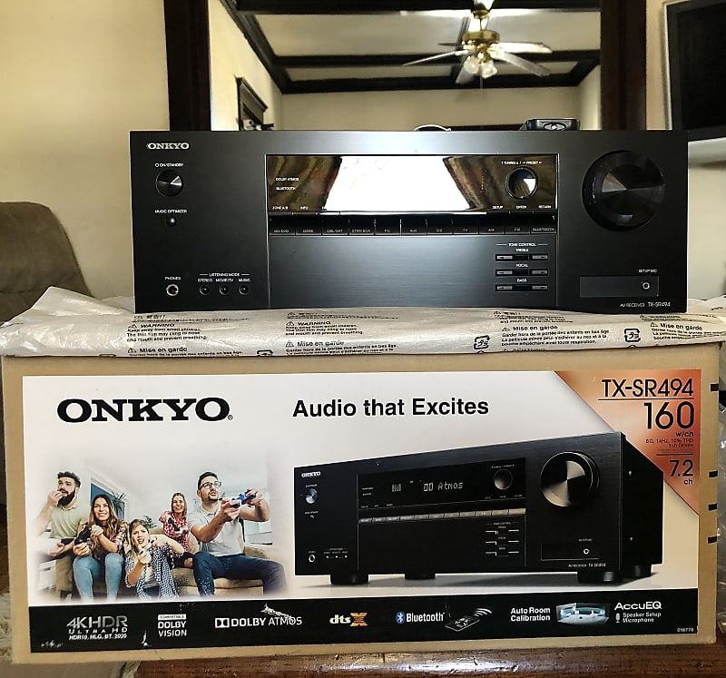 Onkyo TX-SR494 7.2 Channel 4K UHD Network Receiver | Reverb