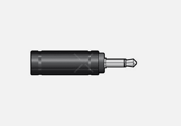 QTX Adaptor 3.5mm Mono Jack Plug - 6.3mm Mono Jack Socket | Reverb