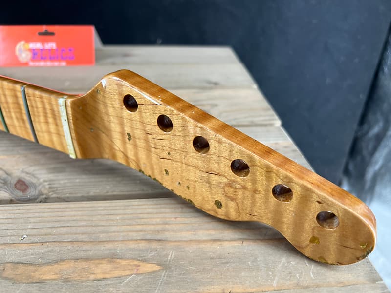 Real Life Relics Curly Maple Roasted Tele® Telecaster® Style | Reverb