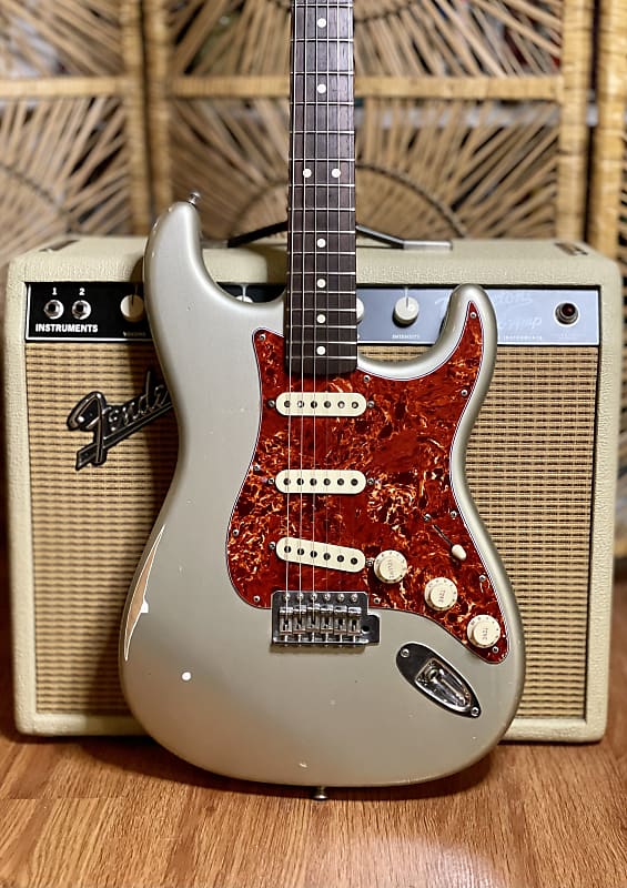 Fender Road Worn Stratocaster, Inca Silver, 2010, Relic | Reverb