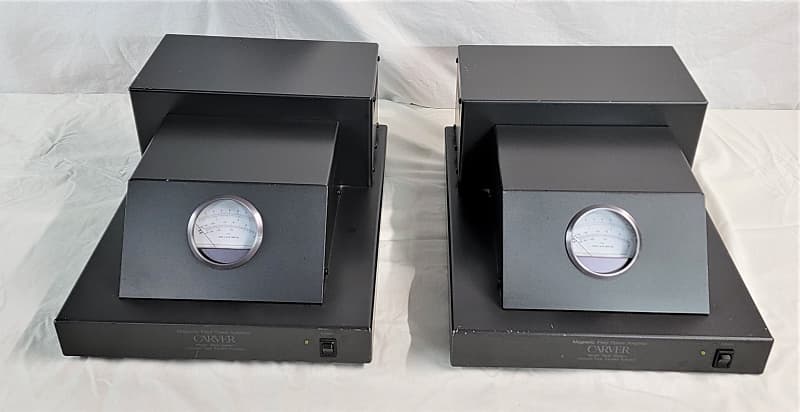 Carver Silver 7T Seven T Mono Block Amplifiers 1989 - Gun | Reverb