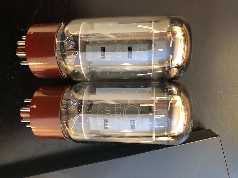 Svetlana 6l6GC 6550 Winged C Power Tubes matched pair | Reverb