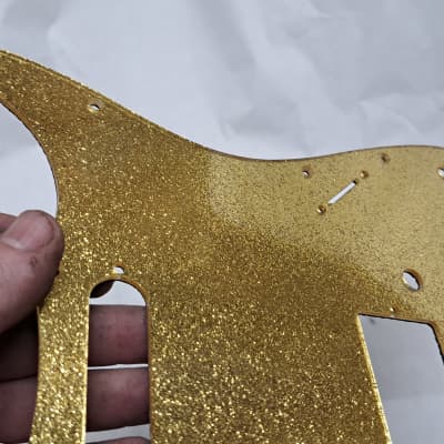 Gold Glitter HXS HS pickguard Fits Fender Strat Stratocaster | Reverb