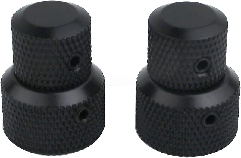 2Pcs Brass Concentric Stacked Knobs, Dual Knurled Control | Reverb