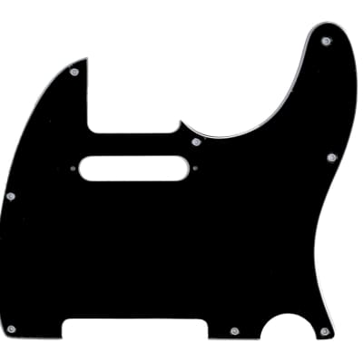 8-Hole Telecaster Compatible Scratchplate - Black | Reverb UK