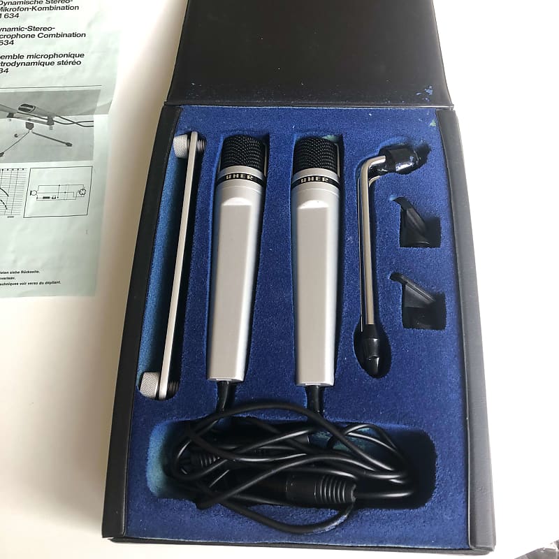 2x Uher M534 vintage microphone -- Stereopair! | Reverb