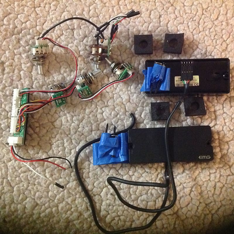 EMG 35HZ Passive bass pickups with Ibanez SRC6 BEQ3 preamp | Reverb