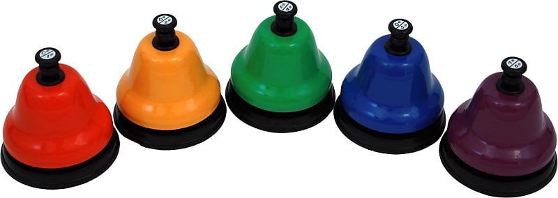 Rhythm Band Chroma-Notes 5-note Desk Bell Set | Reverb