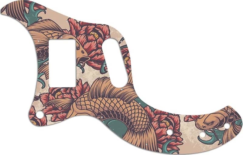 WD Custom Pickguard For Left Hand Gibson Marauder #GT01 Koi | Reverb