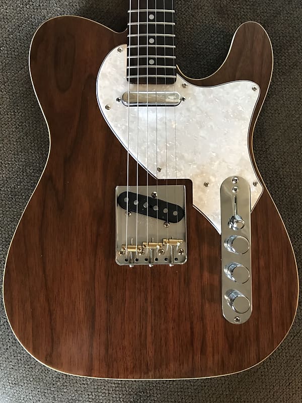Solid Walnut Telecaster Style Body with Double Binding & | Reverb