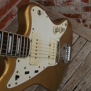 Danocaster Jazzmaster Offset Firemist Gold | Reverb