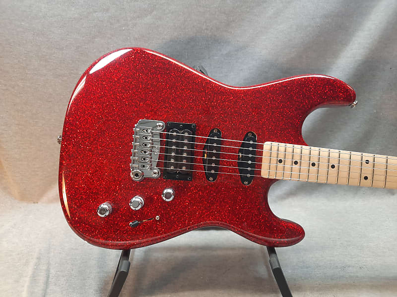 G&L Legacy HSS RMC Red Metal Flake | Reverb