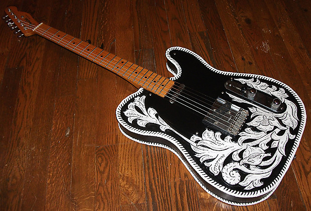 1952 Fender Telecaster USA Tele w/Custom Hand-Tooled Waylon | Reverb