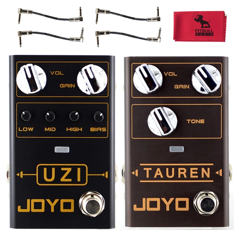 JOYO R-01 Tauren Overdrive & R-03 UZI Distortion Pedals w/ | Reverb