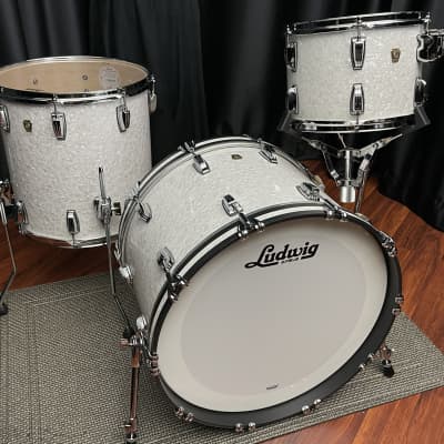 Ludwig Drums Sets USA Classic Maple White Marine Pearl Fab | Reverb