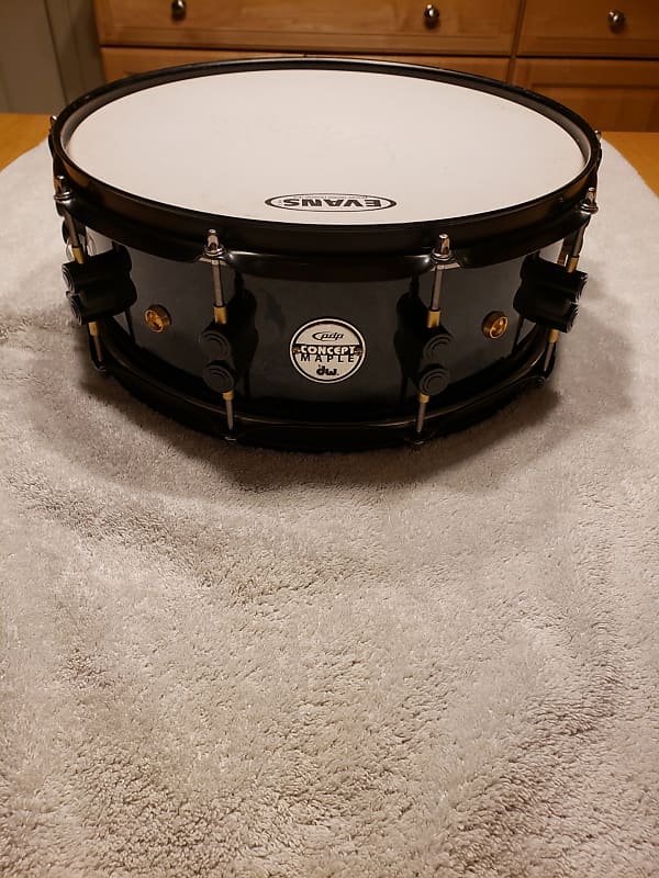 Pdp Concept Maple by DW Black with Blue Sparkle | Reverb