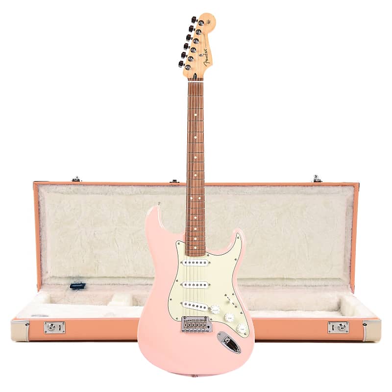 Fender Player Stratocaster Shell Pink w/3-Ply Mint Pickguard | Reverb