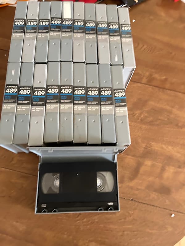 20 Used Ampex 489 ADAT S-VHS tape & cases , DM 126 - 42 | Reverb