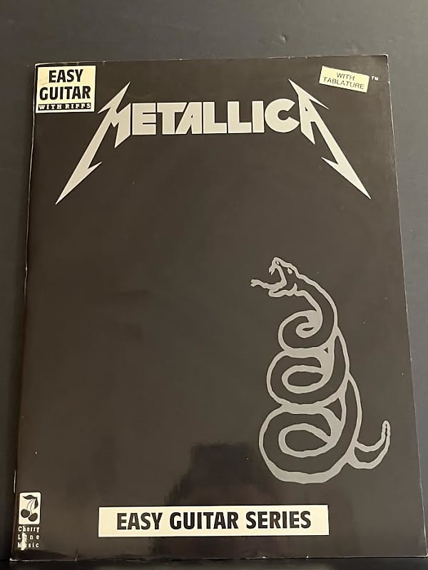 Metallica Black Album Easy Guitar Series Tab Book With Riff | Reverb