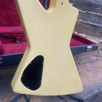 Vintage 1984 Gibson Explorer Bass Guitar Cream with Original | Reverb