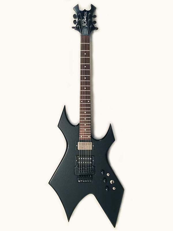 B.C. Rich Warlock Widow Platinum -2002 MIK Black. Upgraded. | Reverb