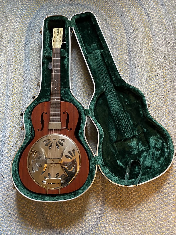 Gretsch Dobro w/Lace Sensor Acoustic Pickup and SKB case | Reverb