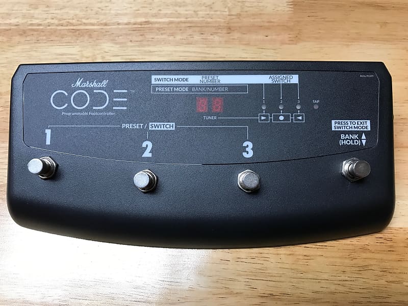 Marshall PEDL-91009 4-way Footswitch for CODE Amplifiers | Reverb