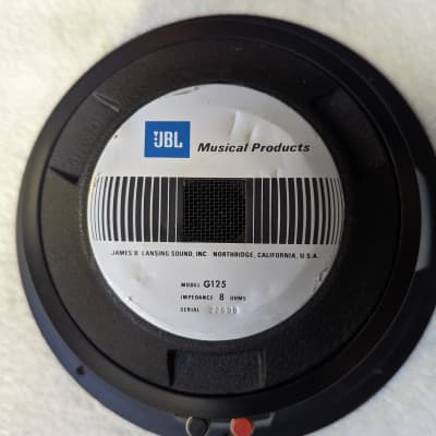 1980s JBL 200 Watt 12" G125 Guitar/PA Speaker - Looks Really | Reverb