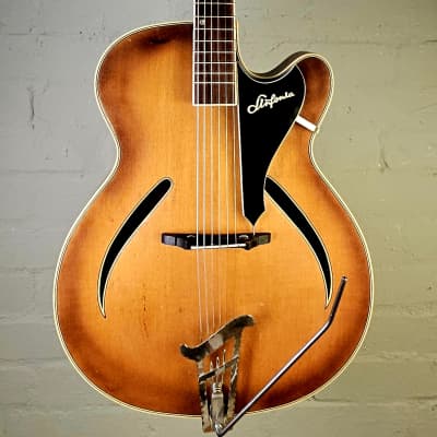 Soli Record archtop jazz guitar - 1950s - German | Reverb Deutschland