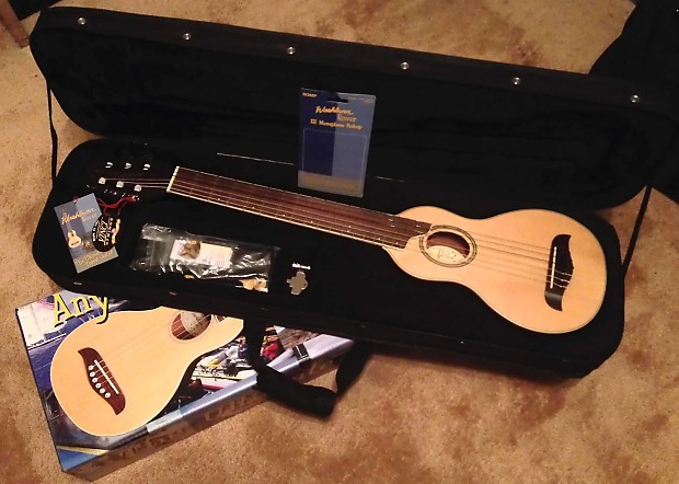 Washburn RO20 Nylon String Rover Travel Guitar - Natural | Reverb