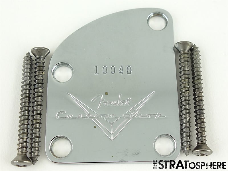 Fender Custom Shop Logo NOS Proto Strat NECK PLATE | Reverb