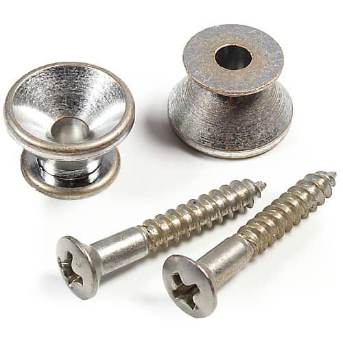 Strap Buttons / Pins - Gotoh, EP-B2 Relic, aged | Reverb Canada